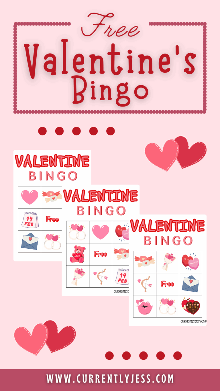 FREE Printable Valentine's Day Bingo Cards [PDF]