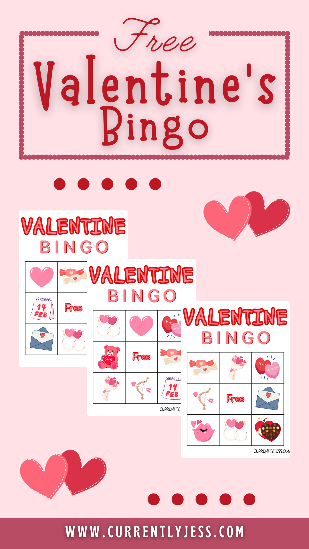 FREE Printable Valentine's Day Bingo Cards [PDF]