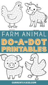 Free Farm Animal Dot Marker Printables for Toddlers and Preschoolers