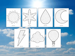 Free Weather Dot Marker Printable for Toddlers & Preschoolers