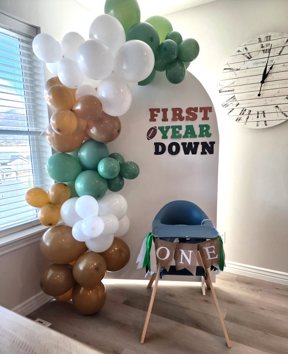 How to Plan a “First Year Down” Football First Birthday Party